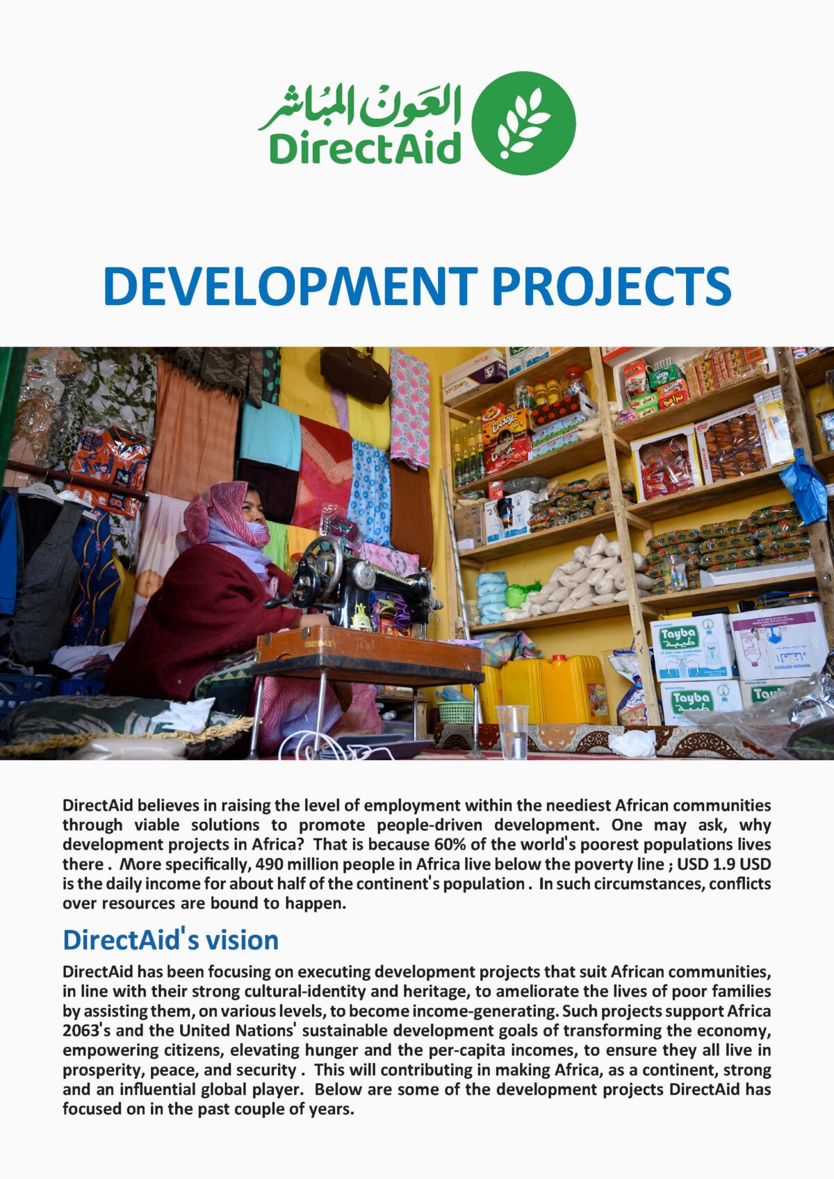 Definition of Direct Aid Projects - Direct Aid Society