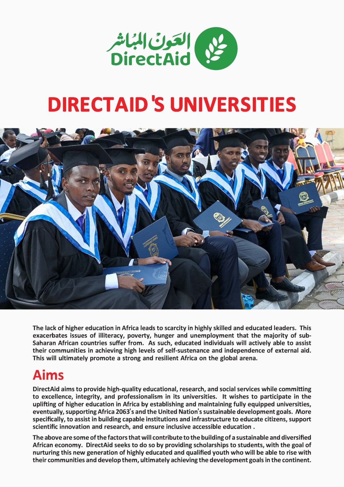 Definition of Direct Aid Projects - Direct Aid Society