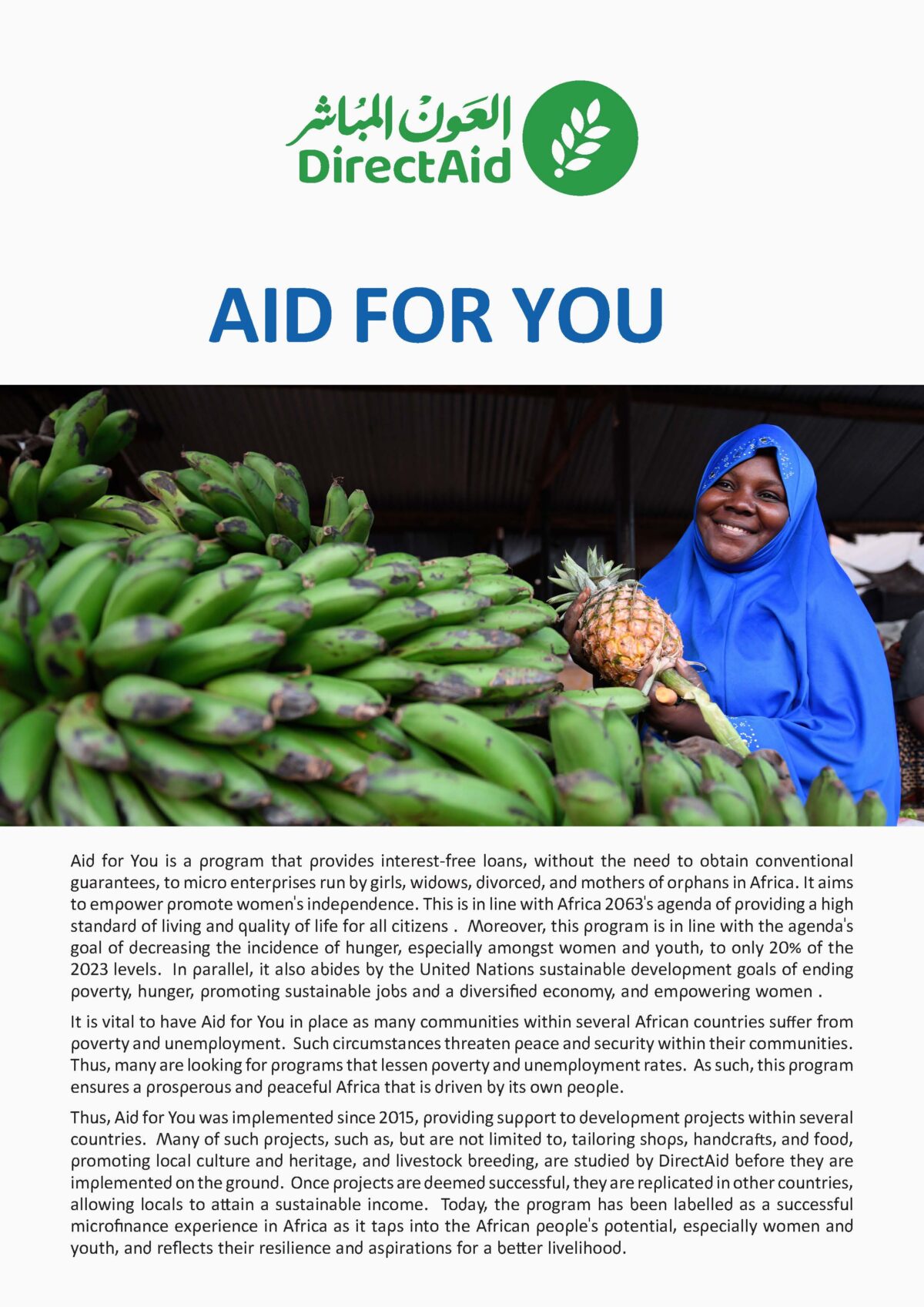 Definition of Direct Aid Projects - Direct Aid Society